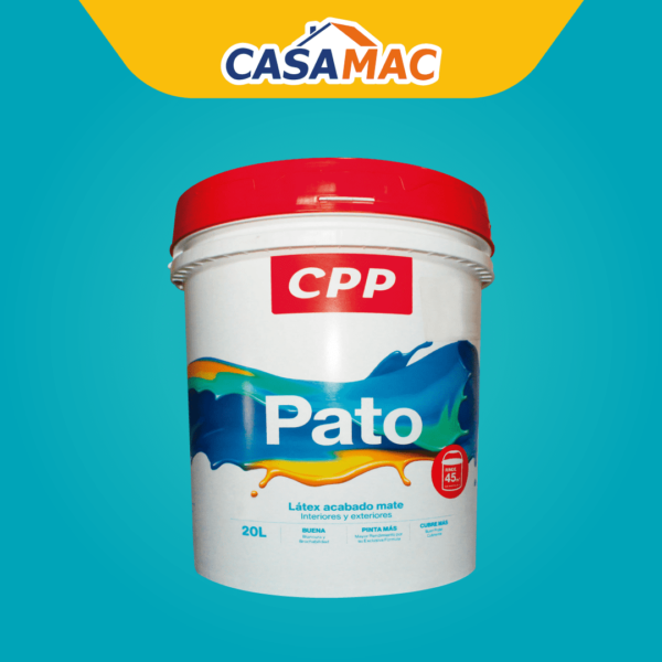 PATO LÁTEX ACABADO MATE CPP DE 4 GL – CASAMAC