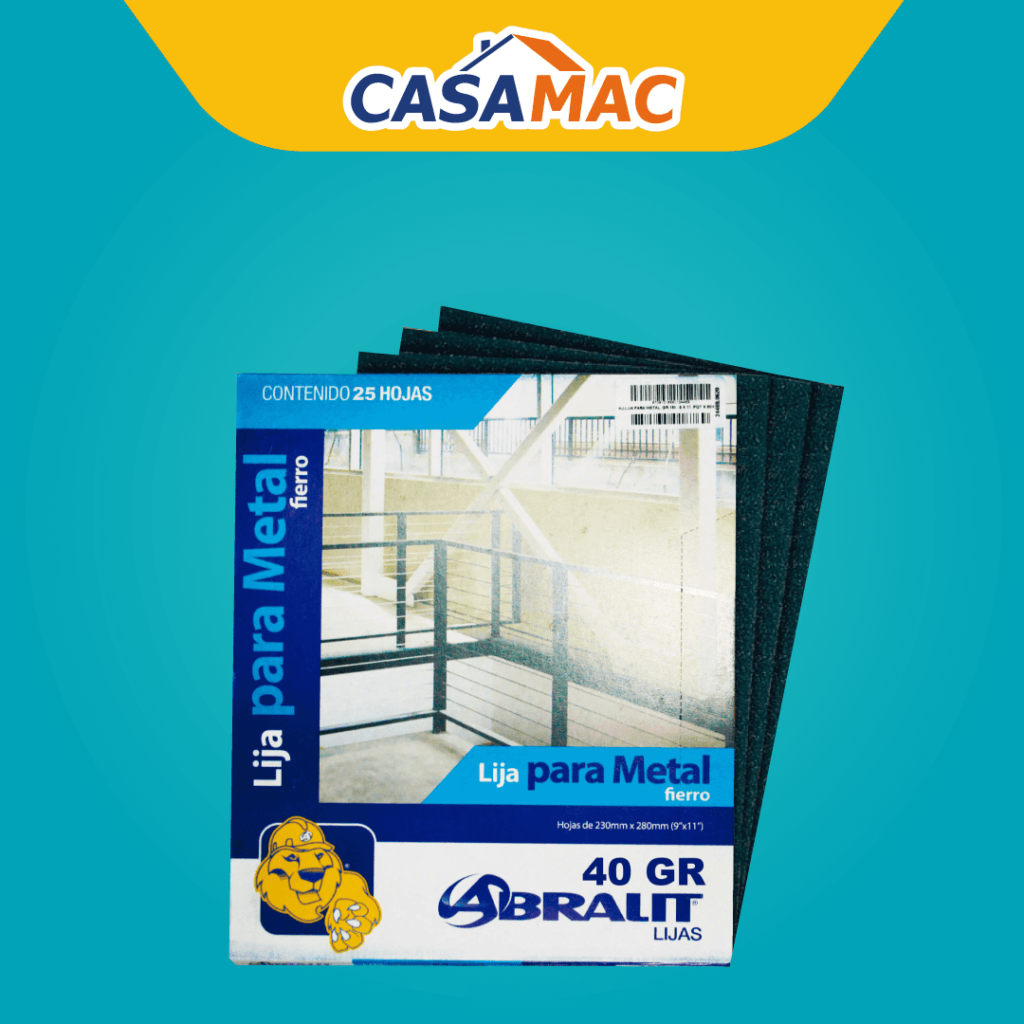 LIJA PARA METAL ABRALIT DE 40 GR – CASAMAC