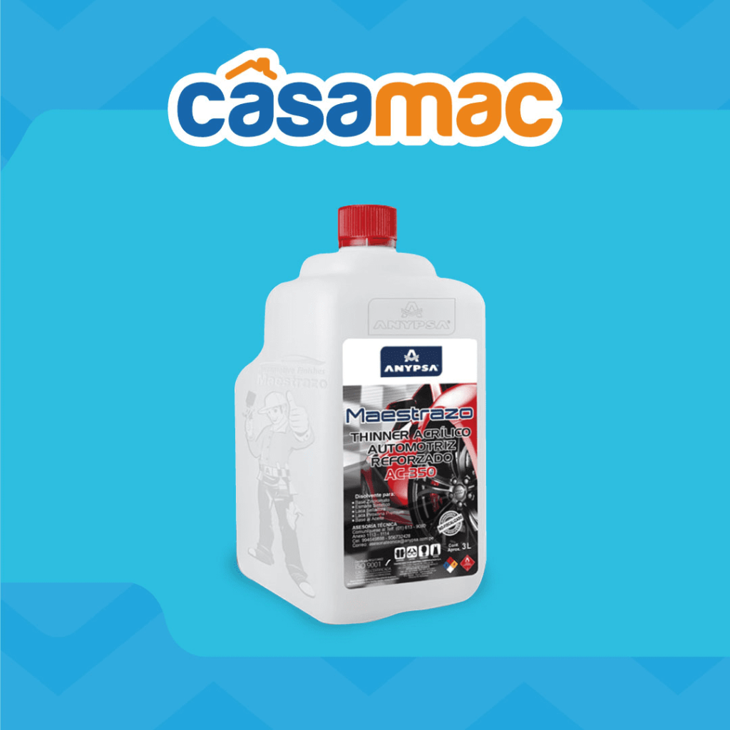 THINNER ACRÍLICO MAESTRAZO DE 3 LT – CASAMAC